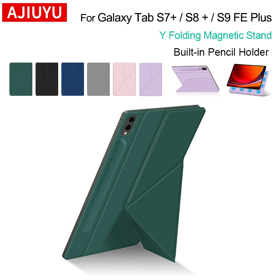 Magnetic-Case-For-Samsung-Galaxy-Tab-S7-S8-S9-FE-Plus-12-4-Inch ...