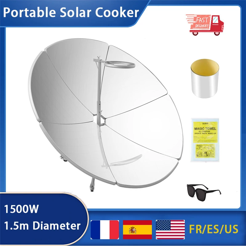 Portable-Solar-Cooker-1500W-Camping-Outdoor-Solar-Cooker-For-Outdoor ...