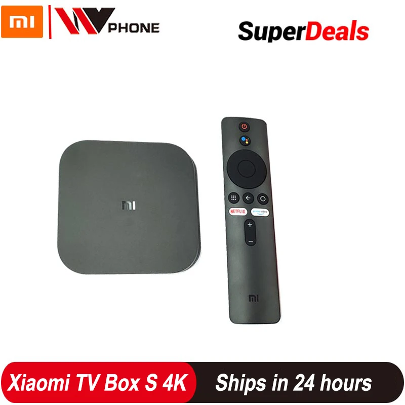 Global Xiaomi Mi Tv Box S 4k Hdr Android Tv 8.1 Ultra Hd 2g 8g Wifi ...