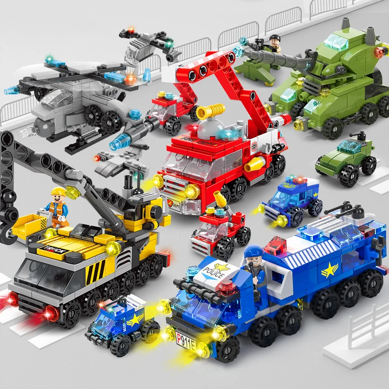 Engineering-Cars-Building-Brick-Sets-3D-Assembly-Cars-for-Boys-Car ...