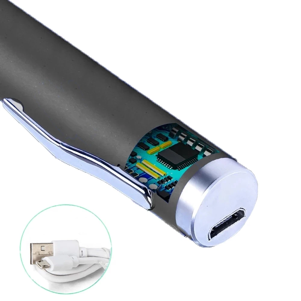 USB Charging Green Laser Pointer Powerfulr Super Power Laser Pen 711 ...