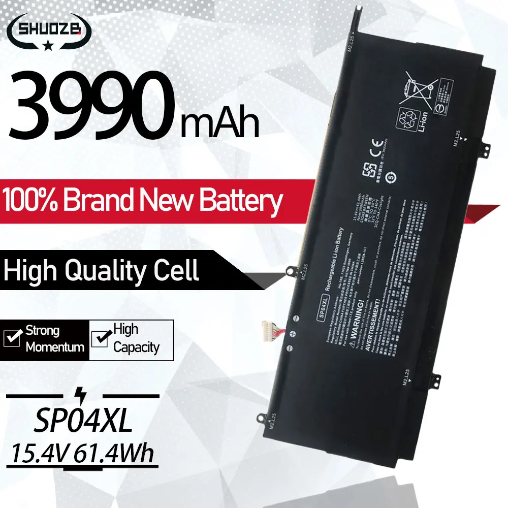 SP04XL TPN-Q203 HSTNN-IB8R L28764-005 Laptop Battery For HP Spectre ...