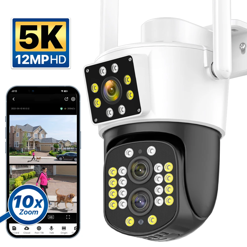 IP-Camera-12MP-5K-HD-10X-Hybrid-Zoom-PTZ-Camera-Three-Lens-Dual-Screen ...