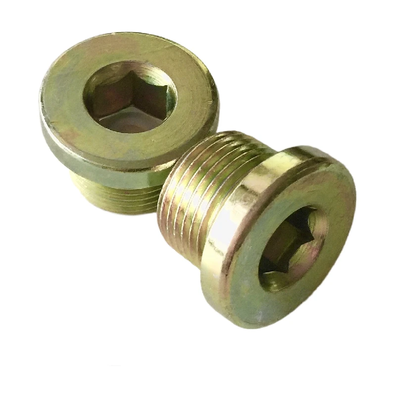 Iron Galvanized Hex Socket Metric Male Thread Plug End Cap M10 - M30 ...