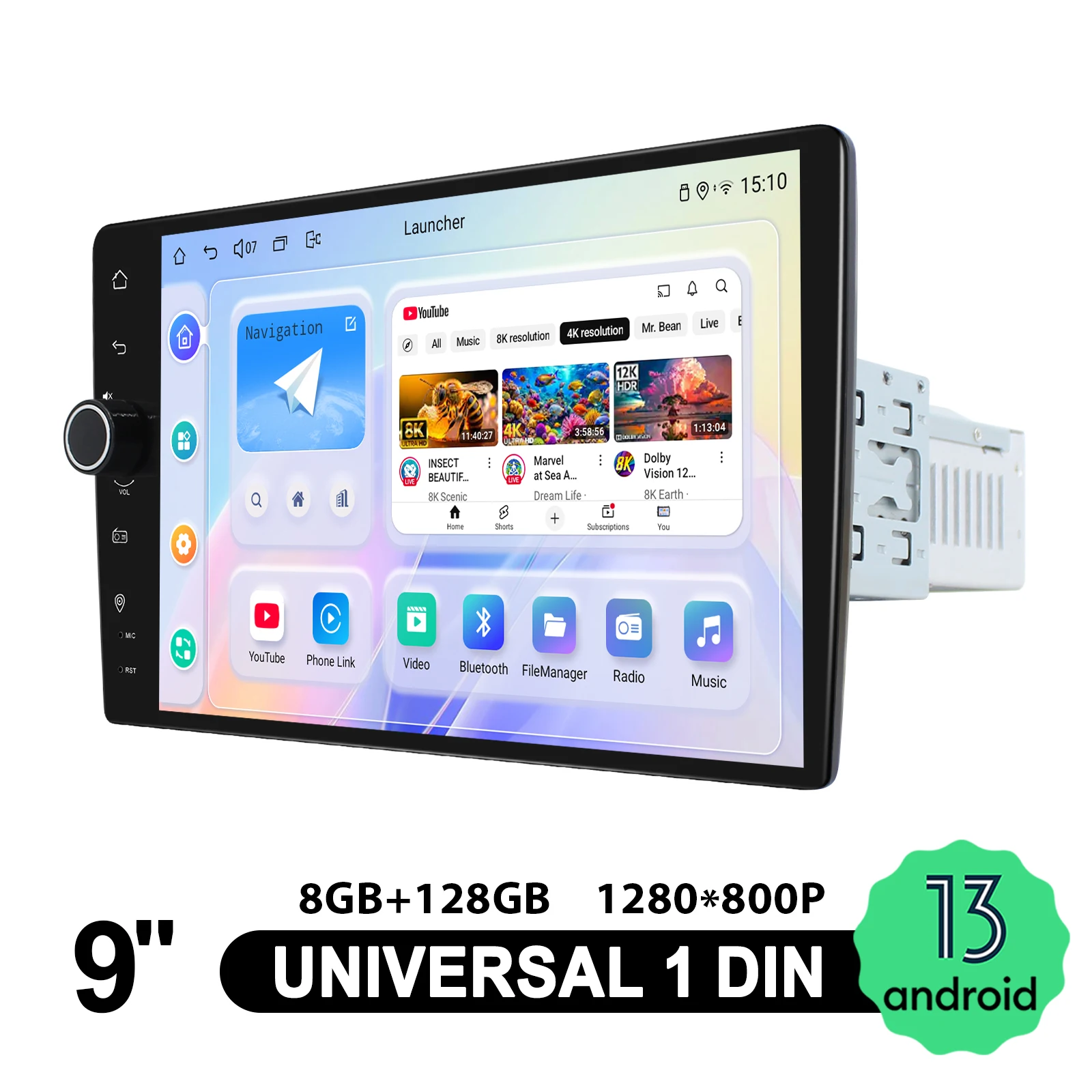 2025 Newest 9 Inch Car Radio Stereo Single Din Head Unit GPS Navigation ...