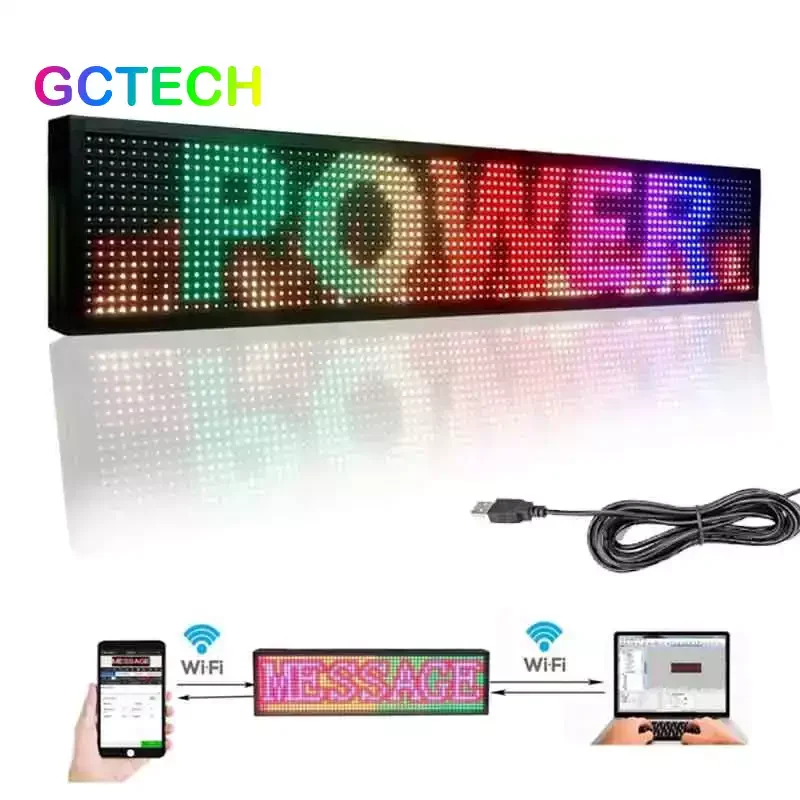P10 LED Billboard Display FULL Color Advertising Lights Programmable ...