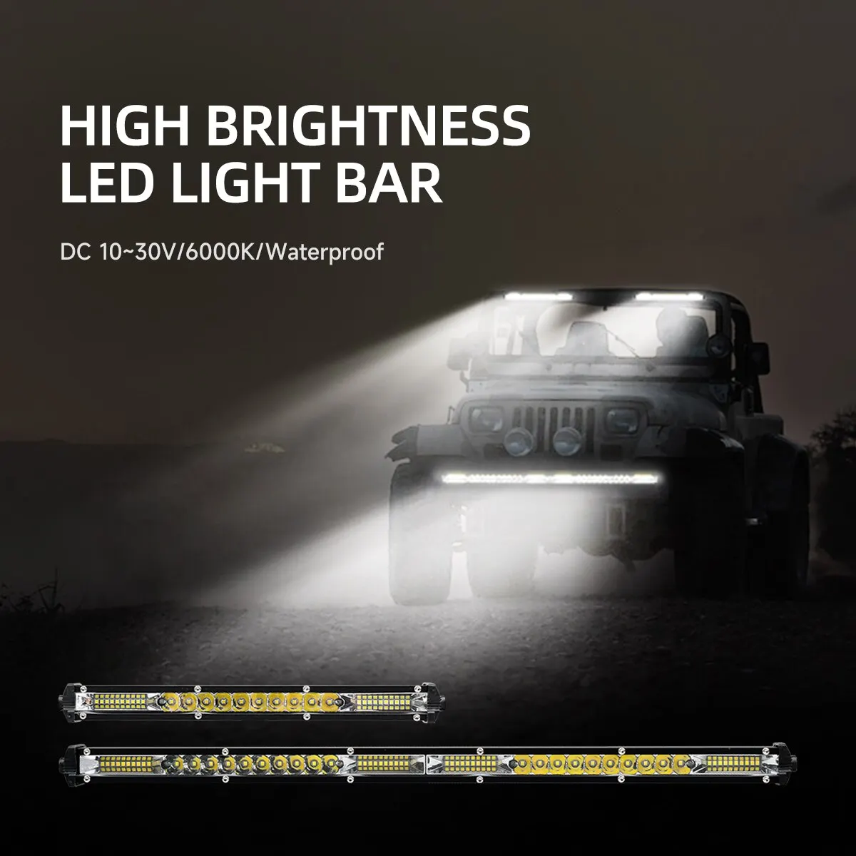 Slim-Spot-Flood-LED-Bar-Off-Road-12V-24V-LED-Light-Bar-Work-Light-For ...