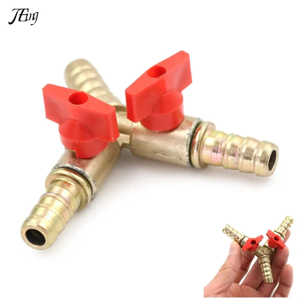 Fashion 3 Way Tee Brass Y Shut Off Ball Valve 3/8" 10mm Barb Fuel Gas ...