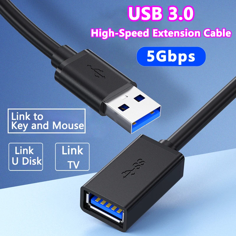 Extensi-n-USB-3-0-macho-a-hembra-cable-de-datos-de-alta-velocidad-5gbps ...