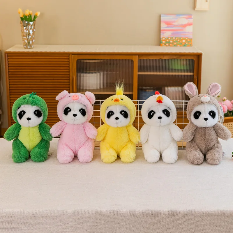 Panda-Plush-Toys-Transformation-Animals-Pig-Dinosaur-Duck-Round-Cute ...