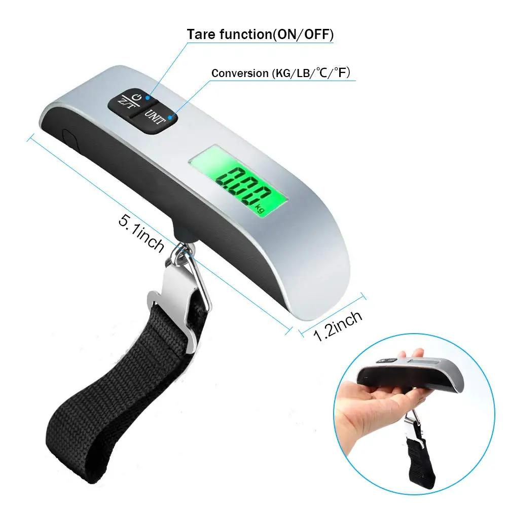 Pèse personne électronique portable avec écran LCD numérique, outil ...