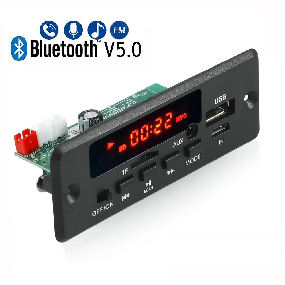 50W-Amplifier-Bluetooth-5-0-MP3-Decoder-Board-12V-5V-Wireless-Music ...