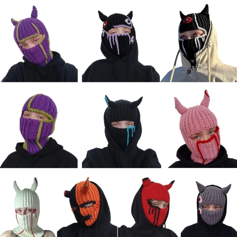 Halloween-Balaclava-Devil-Horn-Balaclava-Little-Devil-Hat-Halloween ...