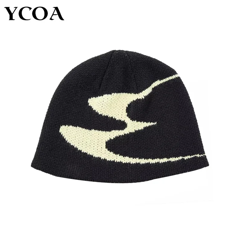 Men-Beanies-Knit-Y2k-Hip-Hop-Graphic-Caps-Streetwear-Winter-Gothic ...