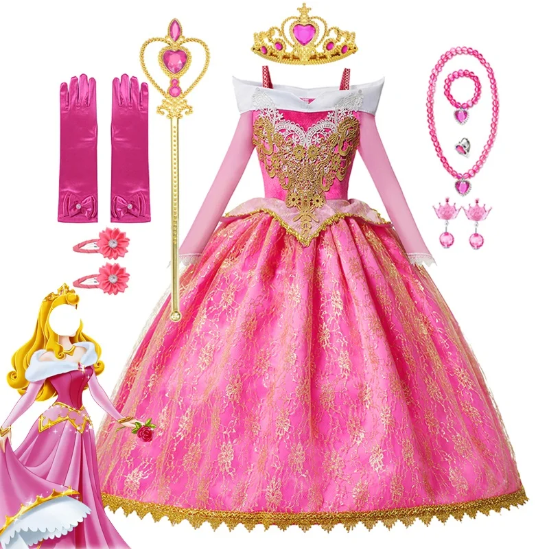 Sleeping-Beauty-Costume-for-Girls-Cosplay-Princess-Dress-Kids-Halloween ...