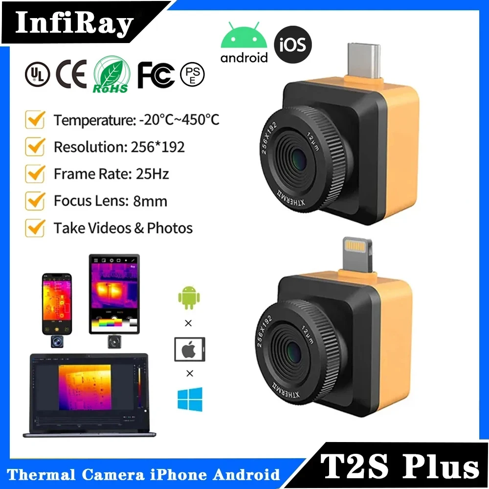 InfiRay-T2S-Plus-Thermal-Imaging-Camera-Infrared-Resolution-256x192 ...