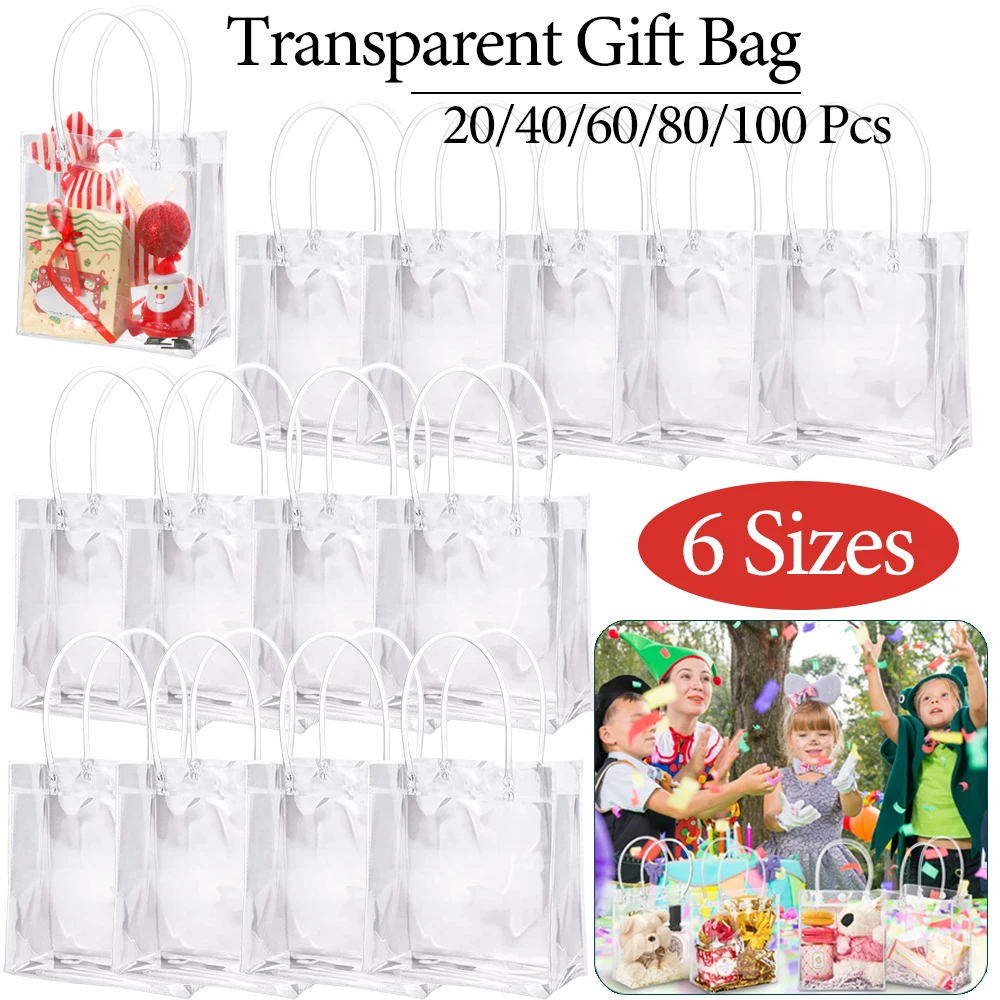 20-100-Pcs-Clear-Plastic-Gift-Bags-with-Handle-Transparent-Gift-Bag ...