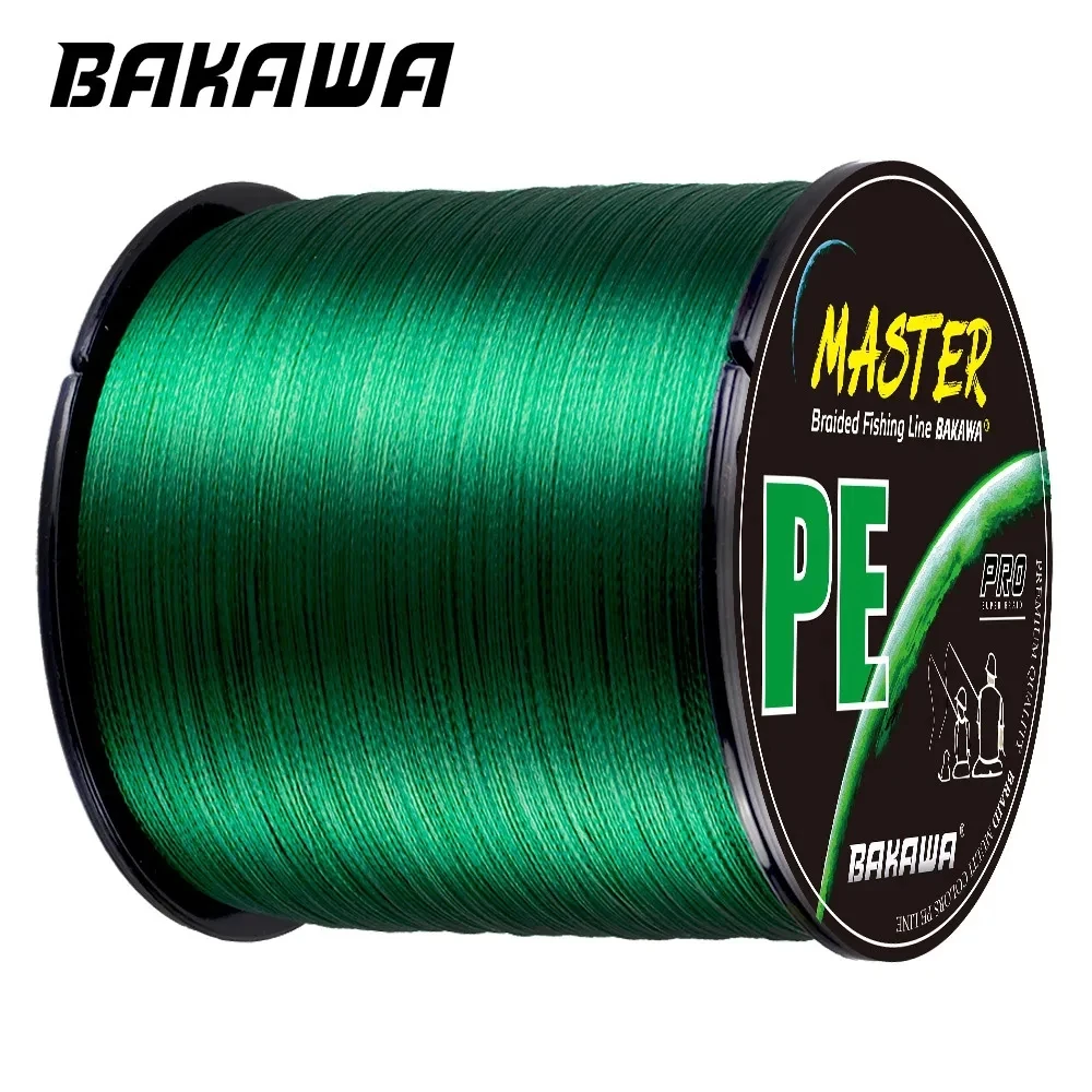 BAKAWA Japan 4X 4 Strands Braided Fishing Line 300M 500M 1000M 100M ...