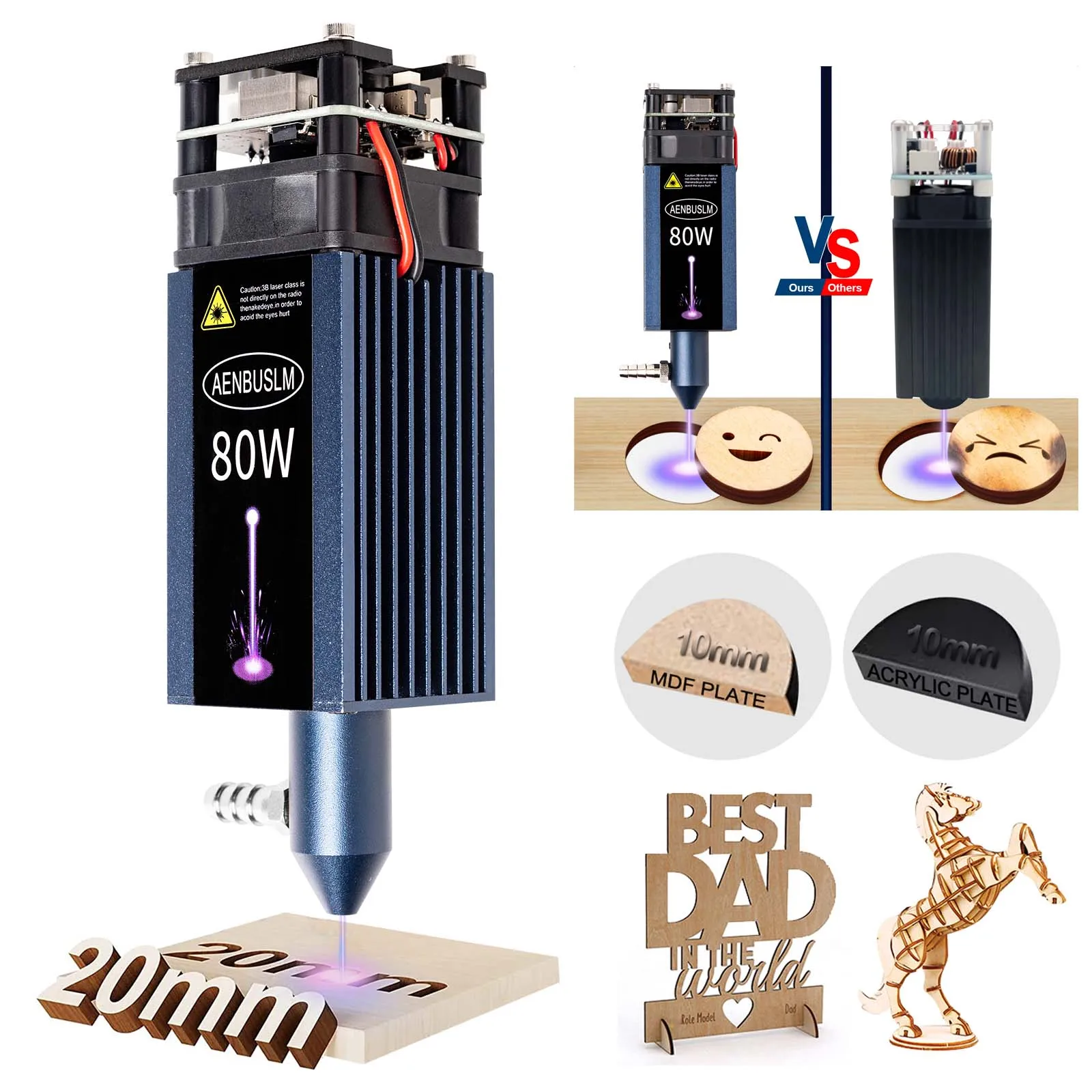 AENBUSLM-40W-80W-Laser-Engraving-Head-Blue-Light-Laser-Module-450nm-CNC ...