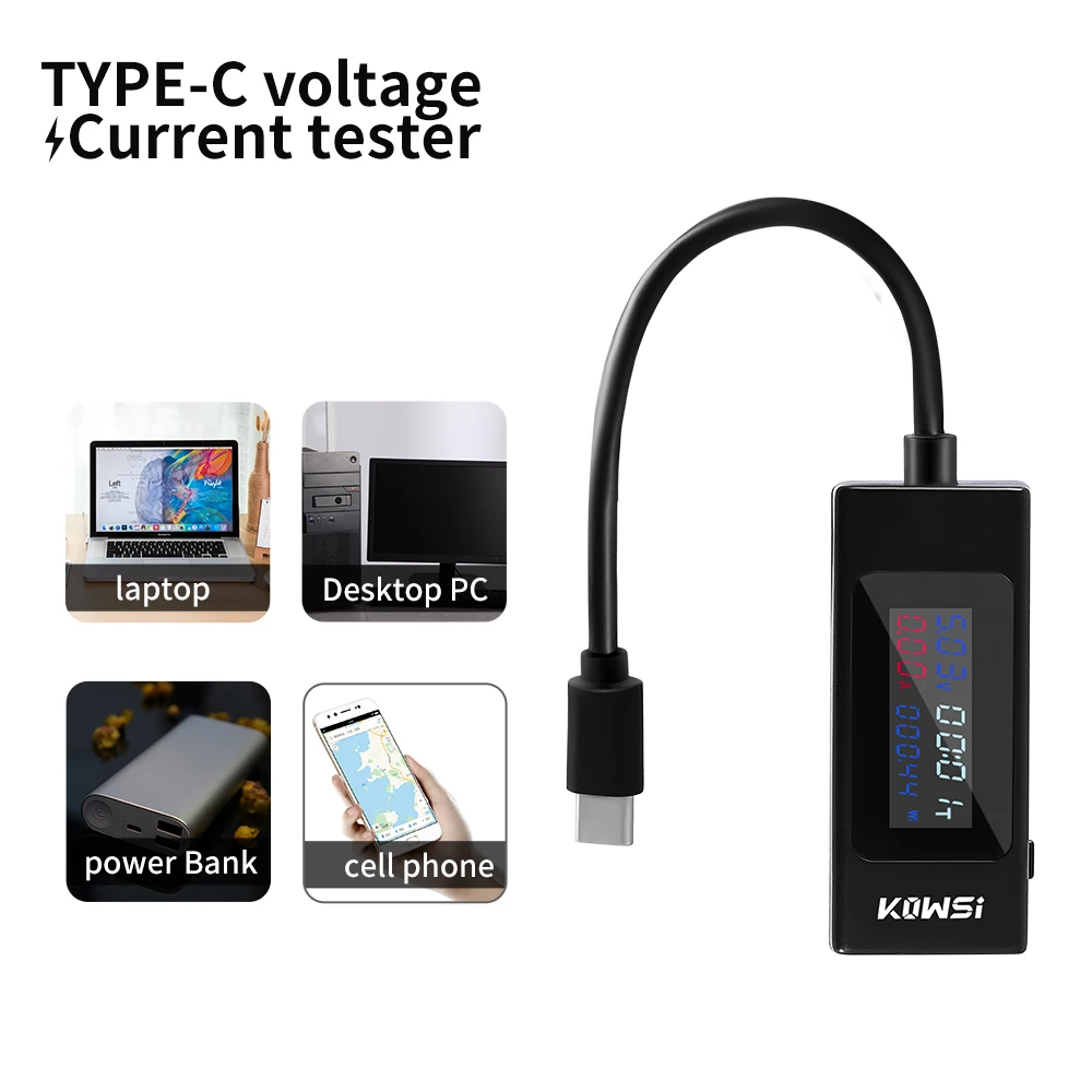 Type-c-Voltage-Current-tester-Practical-Portable-Phone-Power-Charger ...