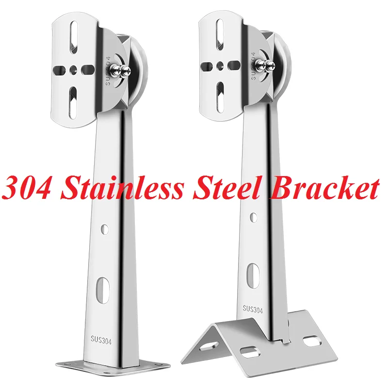 304-Stainless-Steel-Flat-Wall-Rod-Corner-Bracket-CCTV-Camera-Mounting ...