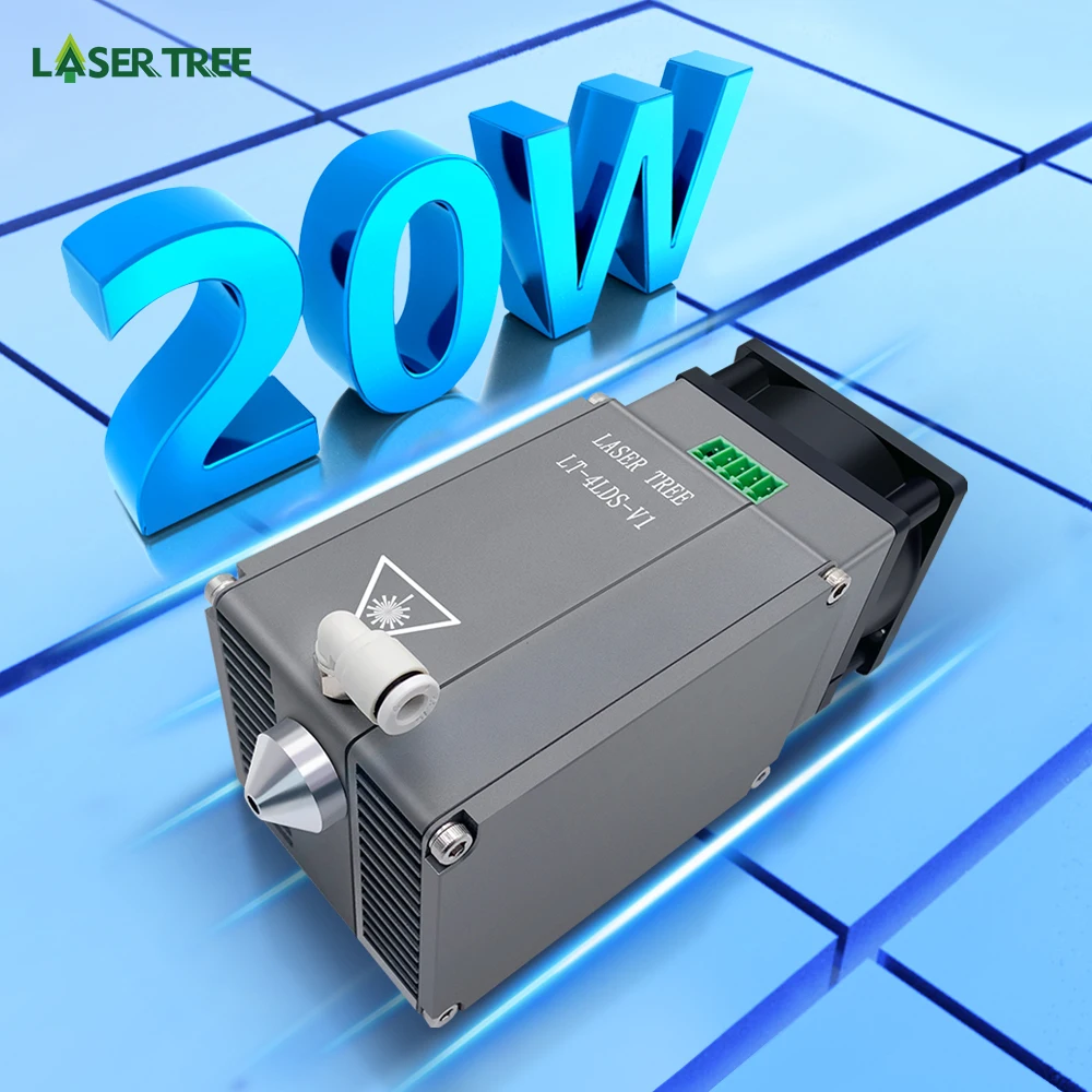 LASER TREE High Power 20W Optical Power Laser Head with Air Assist TTL ...