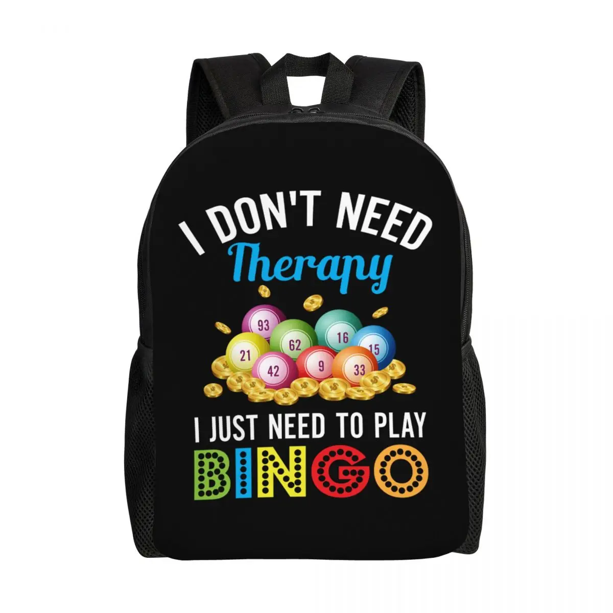 Custom Hot Game Bingo Laptop Backpack Women Men Casual Bookbag for ...