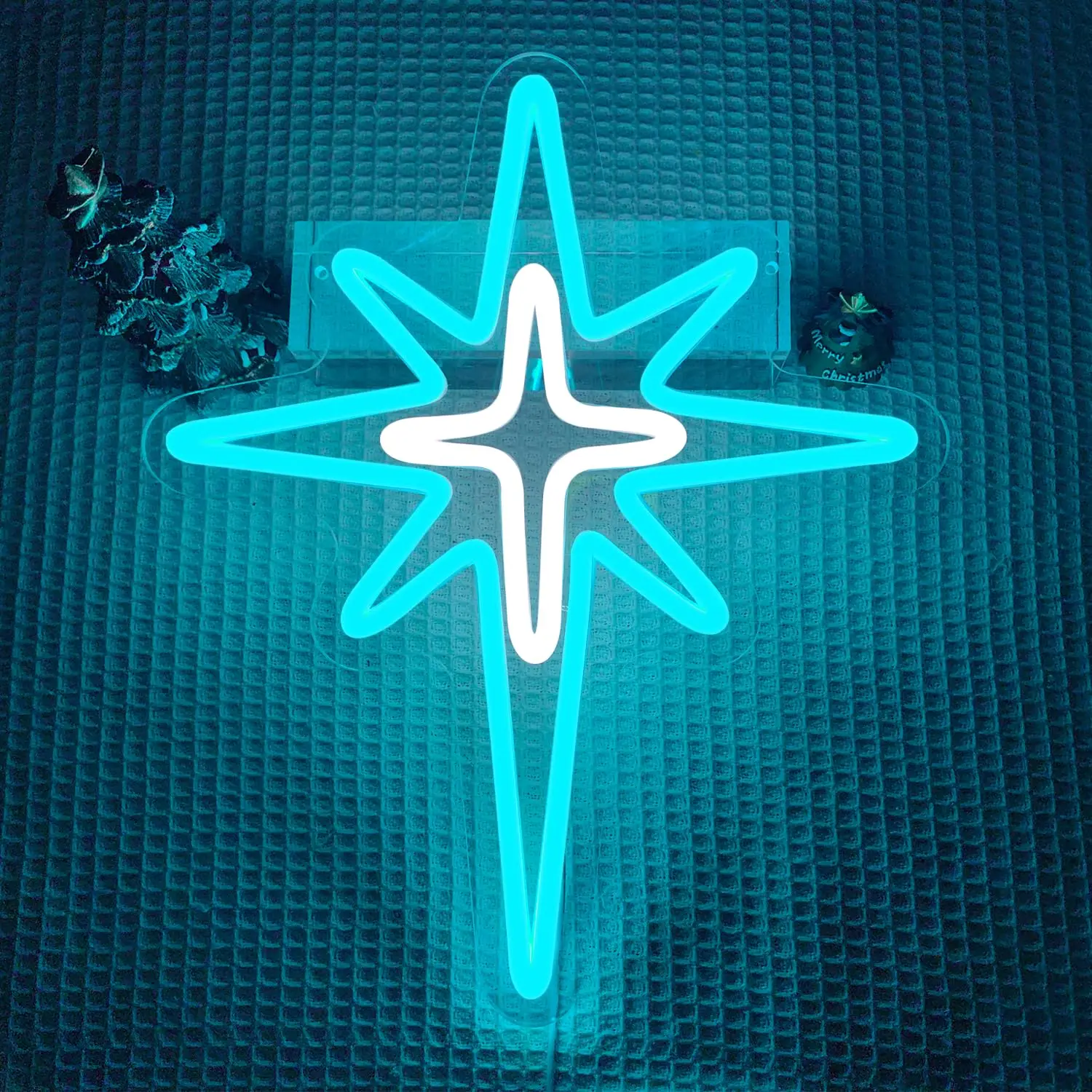 Bethlehem Start Neon Sign Dimmable Christmas Light Up Signs Wall Decor ...