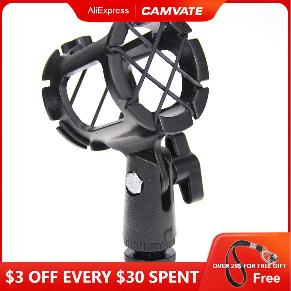 CAMVATE Camera Universal Microphone Shock Mount Microphone Camera Shoe ...