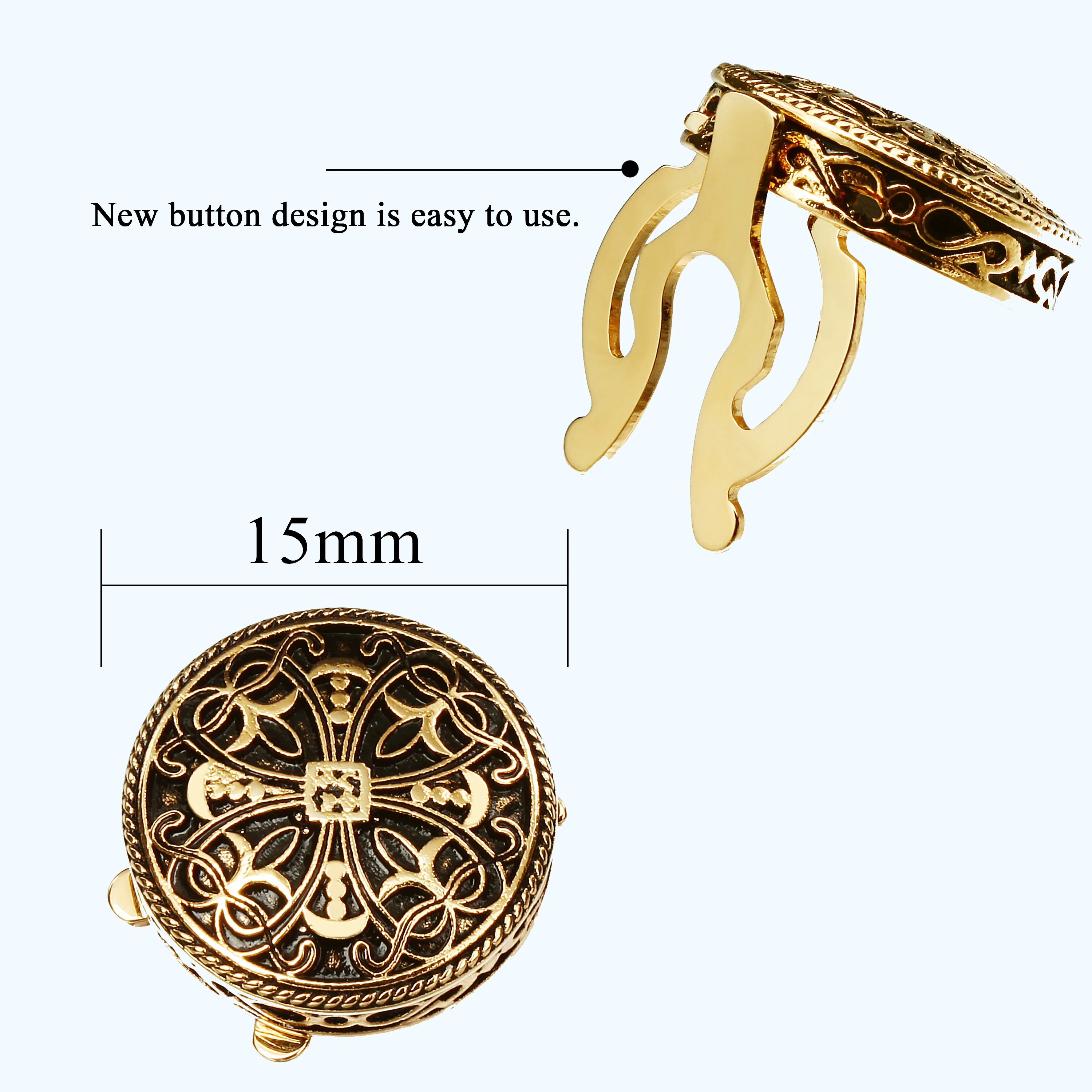 Mens Cufflinks Covers Button | Covers Buttons Men's Shirts | Cufflinks ...