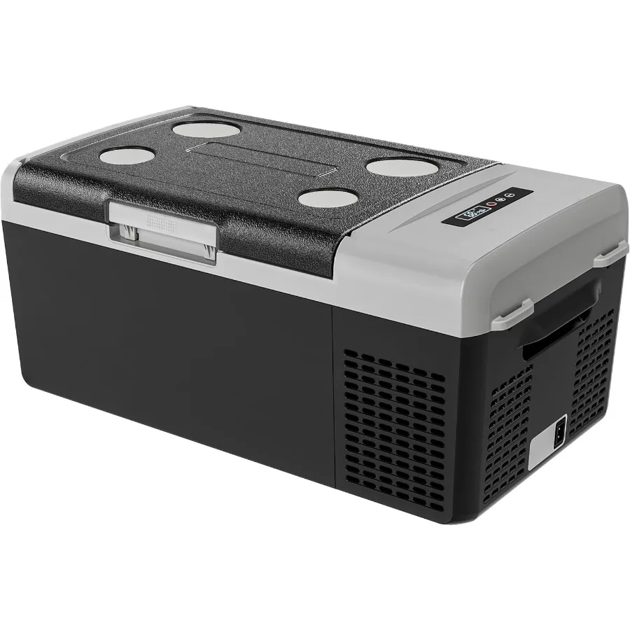 12 Volt Portable Fridge 16Quart 15L Electric Cooler with Compressor ...