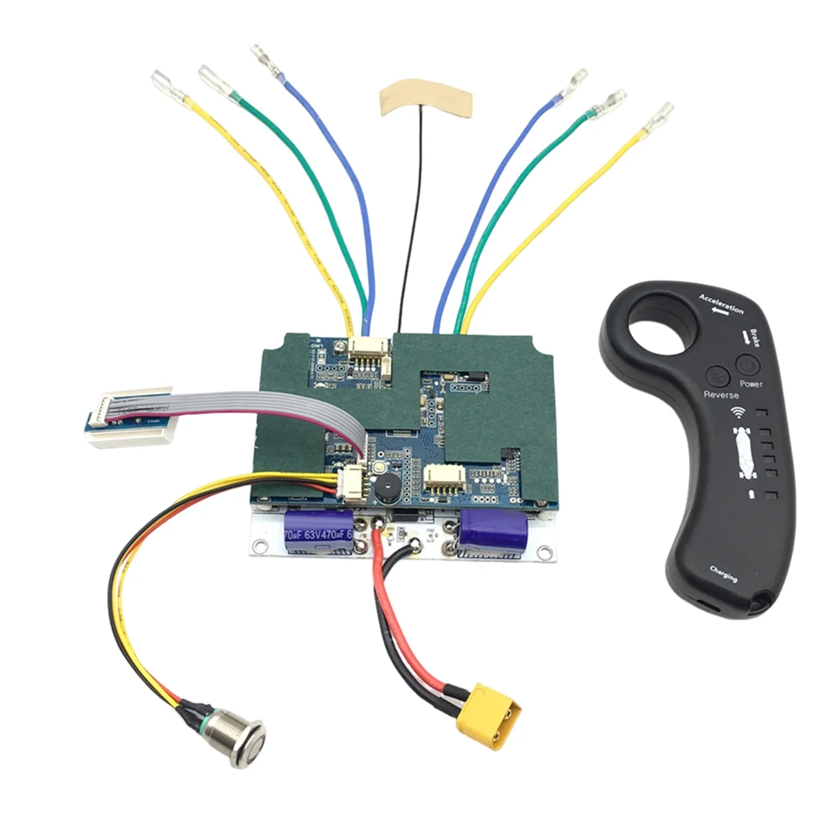 10S-24-36V-Dual-Belt-Hub-Motor-Drive-ESC-2-4G-Remote-Control-Motor ...