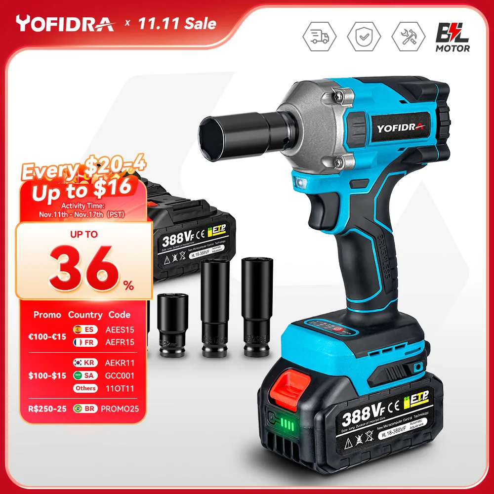 Yofidra-1000N-m-20V-Brushless-Electric-Impact-Wrench-Cordless-Wrench ...