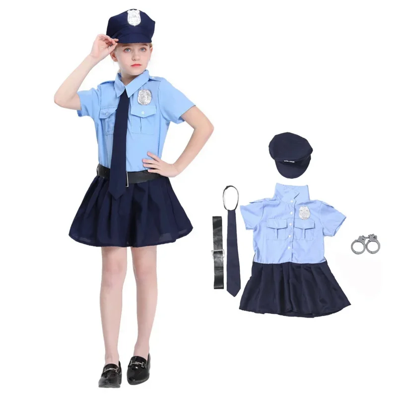 Children-Policeman-Cosplay-Costumes-Police-Officer-Uniform-for-Girls ...