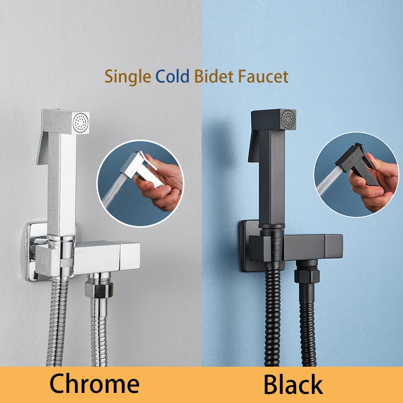 Ula Brass Bidet Faucet Single Cold Water Tap Handheld Bidet Spray ...
