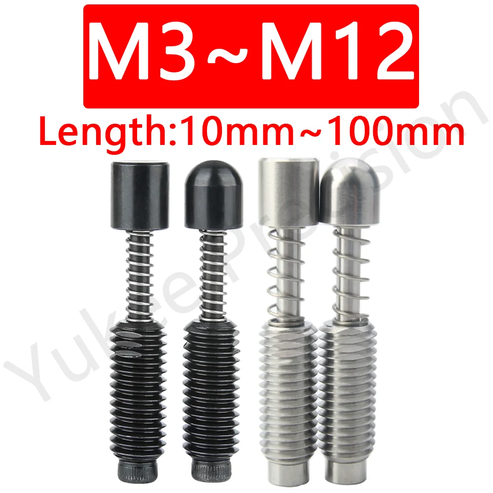 YK536 M8/M10/M12 Factory Outlet Retractable Spring Plunger Carbon Steel ...