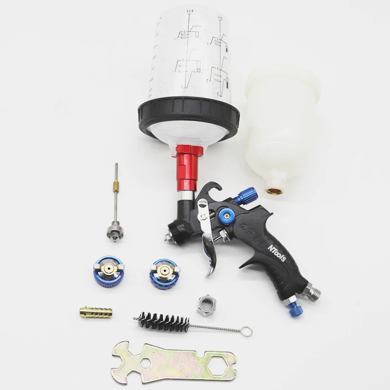 Mini-Spray-Gun-1-0MM-Paint-Spray-Gun-0-8MM-Nozzle-Kit-400CC-250CC-Tank ...