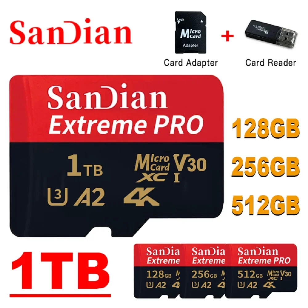 Tarjeta-micro-sd-100-Original-128gb-256GB-A2-Clase-10-U3-tarjeta-TF-1TB ...