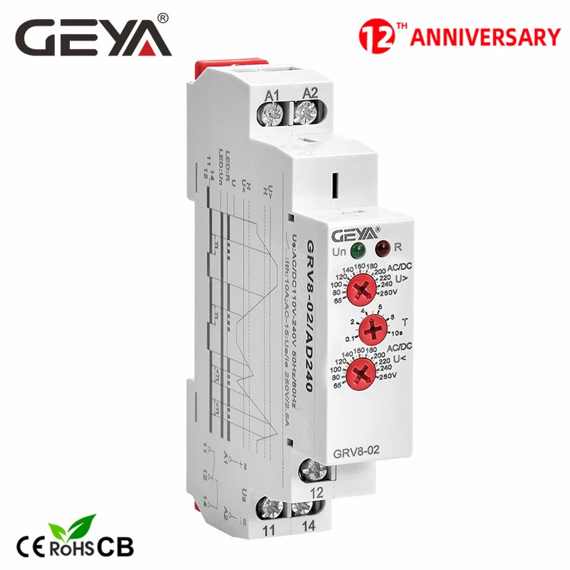 Free Shipping GEYA GRV8-02 Voltage Monitor Device Over-voltage and ...