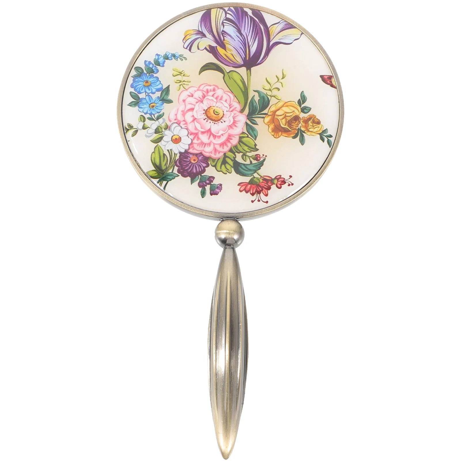 Makeup-Decorative-Hand-Mirror-For-Girl-Hand-Held-Mirrors-Round-Old ...