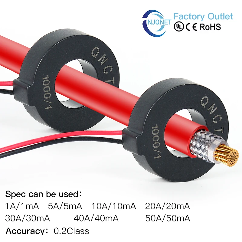 Micro Precision Current Transducer CT QNCT18L 1000/1 50A/50mA 40A/40mA ...