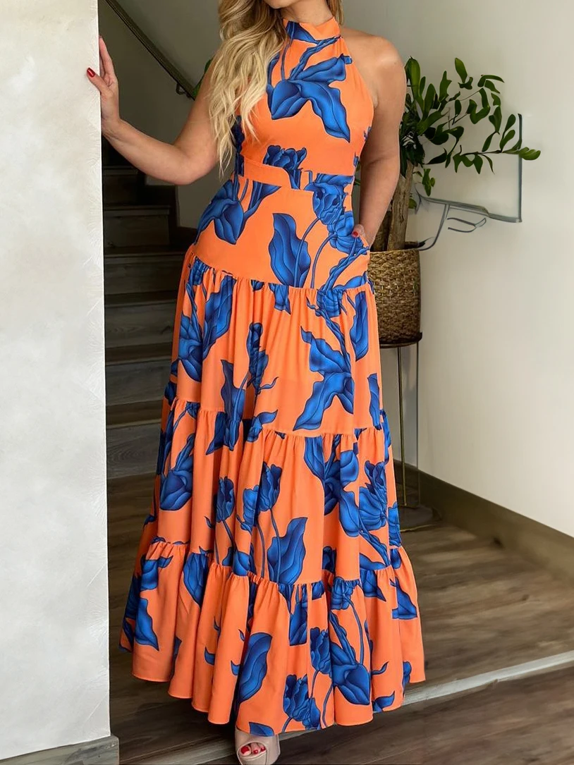 Maxi-Dress-Women-Spring-Summe-Sleeveless-Holiday-Casual-Floral-Printed ...