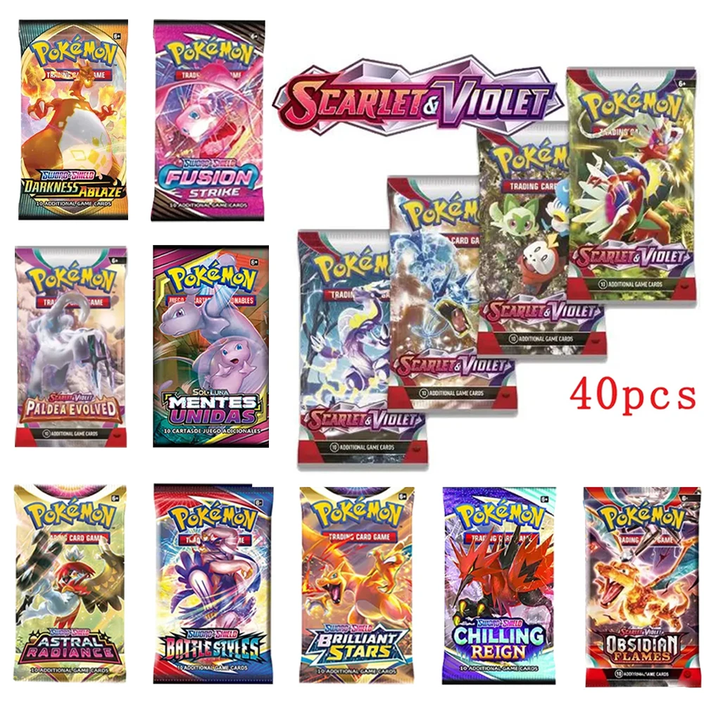 40pc-Pokemon-Cards-GX-Tag-Team-Vmax-EX-Mega-Energy-Shining-Pokemon-Card ...