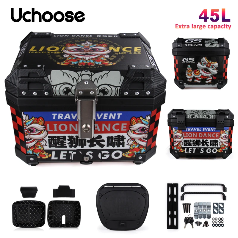 45L Motorcycle Tail Box Universal For R1200GS R1250GS F800GS F850GS ...