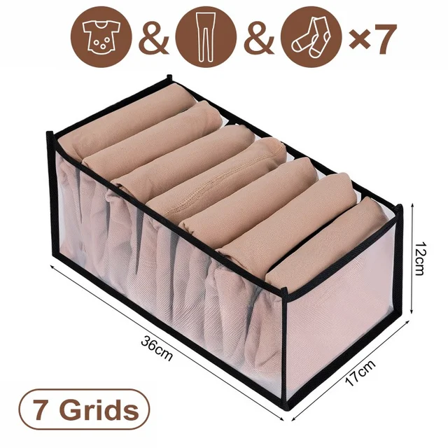 Wardrobe Clothes Organizer Nylon Mesh Clothes Organizer Trousers Jeans ...