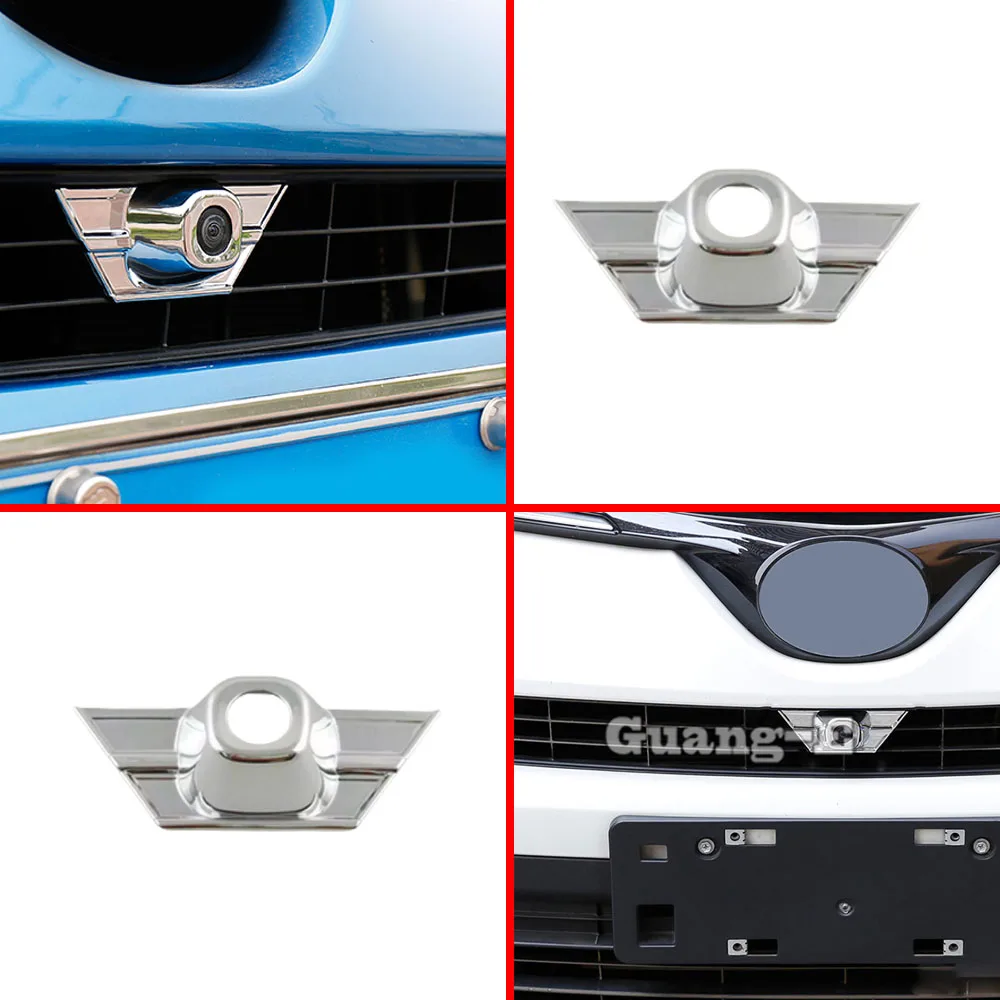 Body ABS Chrome Front Radar Camera Light Box Cover Case Parts Frame ...