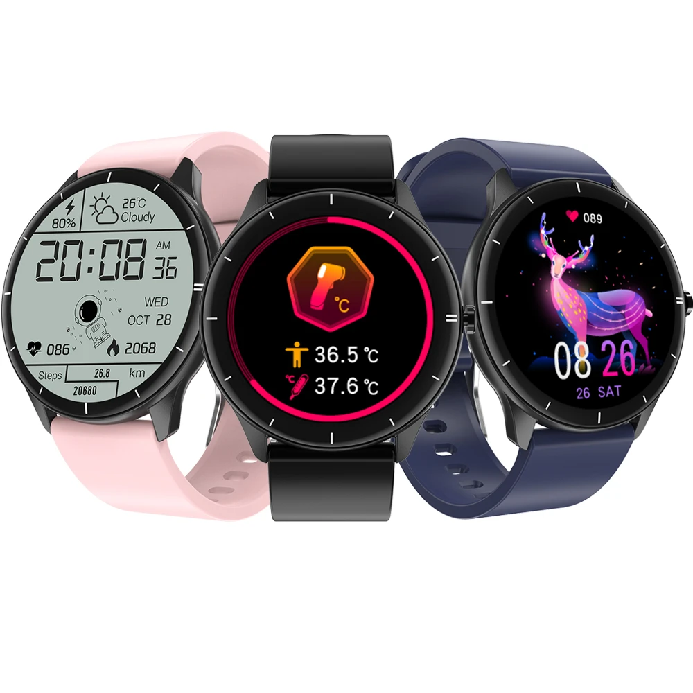 Body Temperature Monitoring Smart Watch Women Men Smartwatch Aviation ...