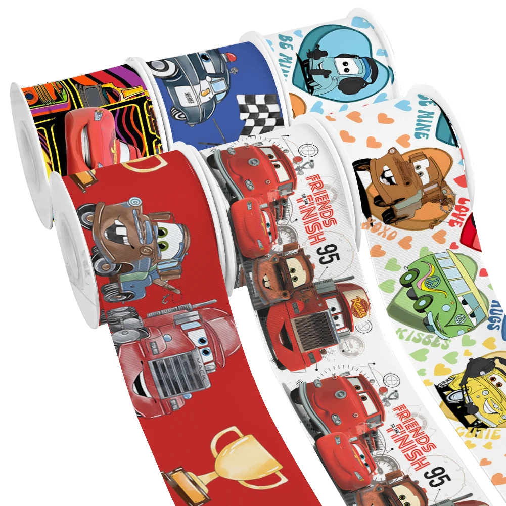 Disney-Cartoon-Cars-Design-Printed-Grosgrain-Satin-Ribbon-for-Gift ...