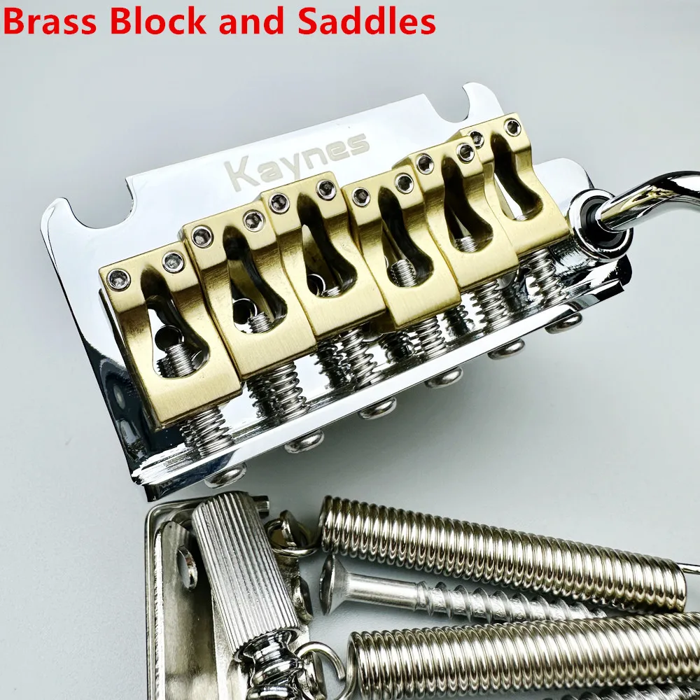 KAYNES-2-point-Electric-Guitar-Tremolo-System-Bridge-With-Brass-Block ...
