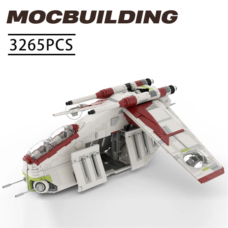 NEW-Star-Movie-MOC-War-UCS-Republic-Gunship-The-Clone-War-Mod-Tie ...